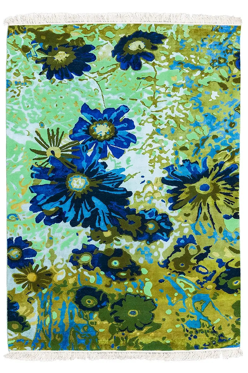 PEPPERMINT BLUE | Designer Rug by Dena Lawrence